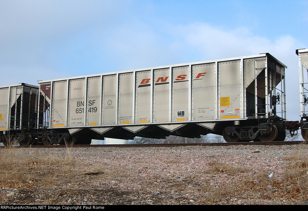 BNSF 651419, coal hopper on the BNSF